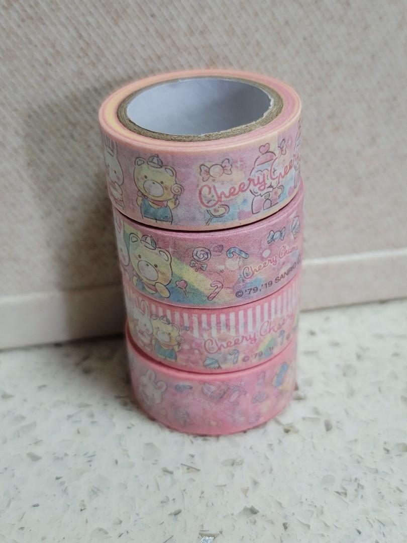 Cheery Chums 膠紙 一套4卷 Sanrio Japan, 興趣及遊戲, 手作＆自家設計, 文具 - Carousell