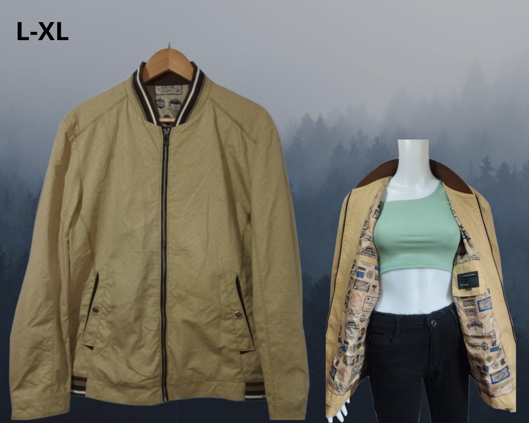 Coffee Color Bomber Jacket, Men's Fashion, Coats, Jackets and Outerwear ...
