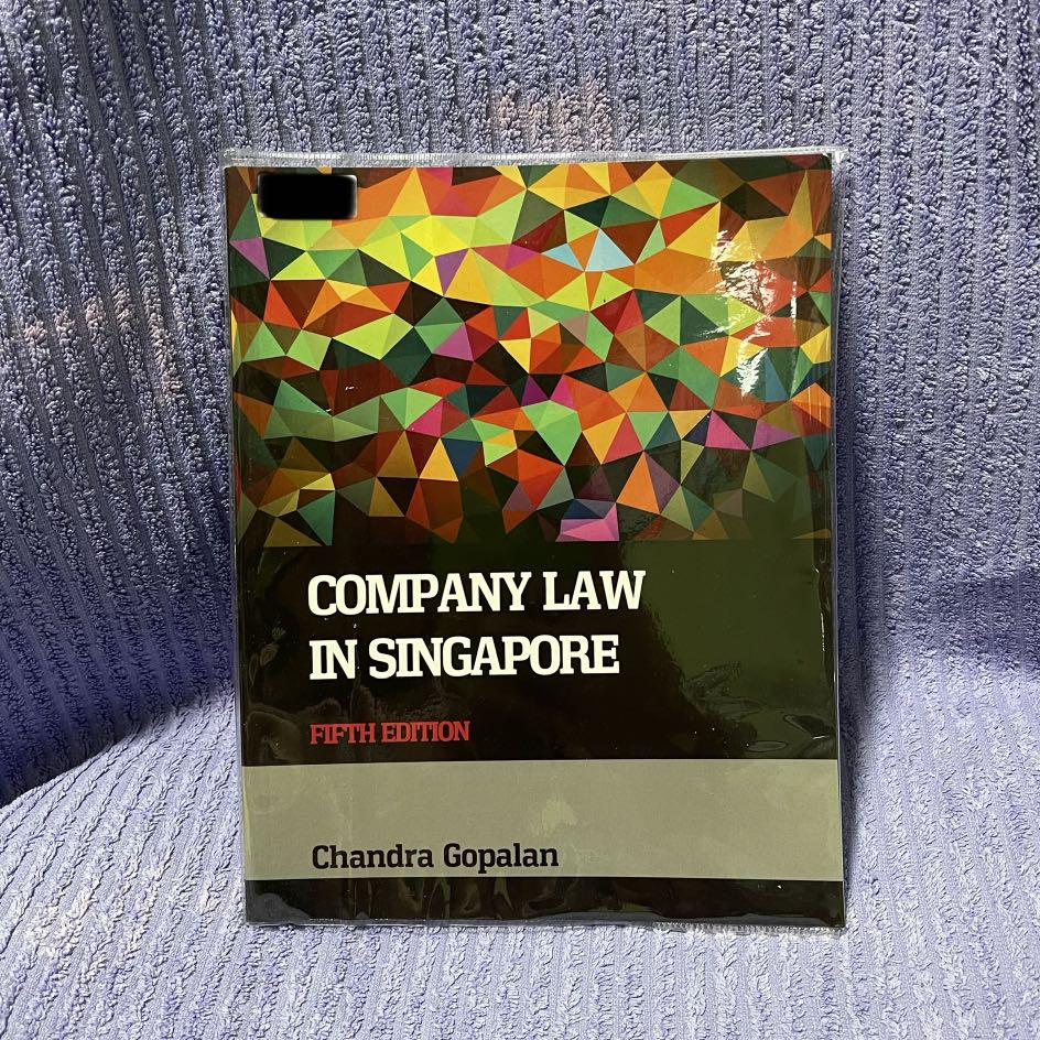 Company Law in Singapore (Fifth Edition) - Chandra Gopalan - Ngee Ann ...