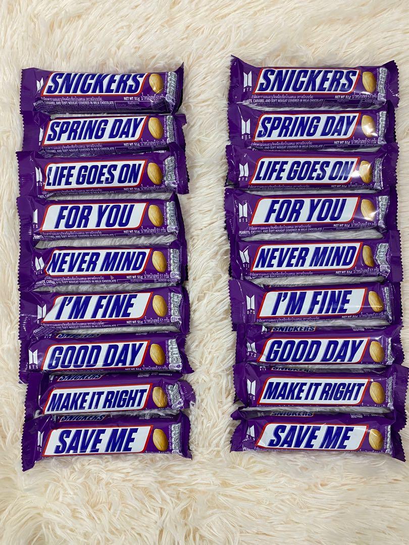 [COMPLETE SET OF 9 W/ FREE INSULATED BAG] BTS Snickers, Hobbies & Toys ...