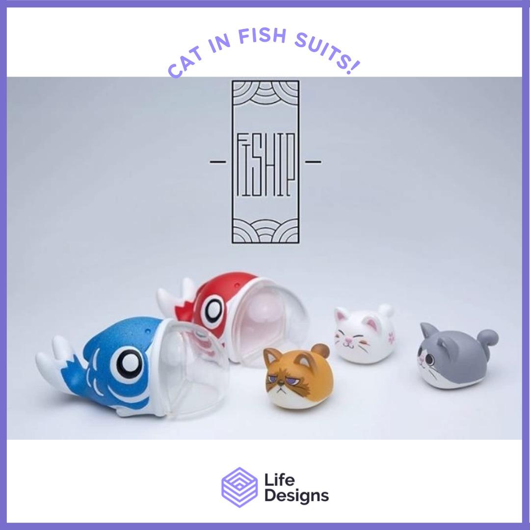 Damtoys x Stumpwork Small Fish - Cat Island - Fiship Blind Box Series ...