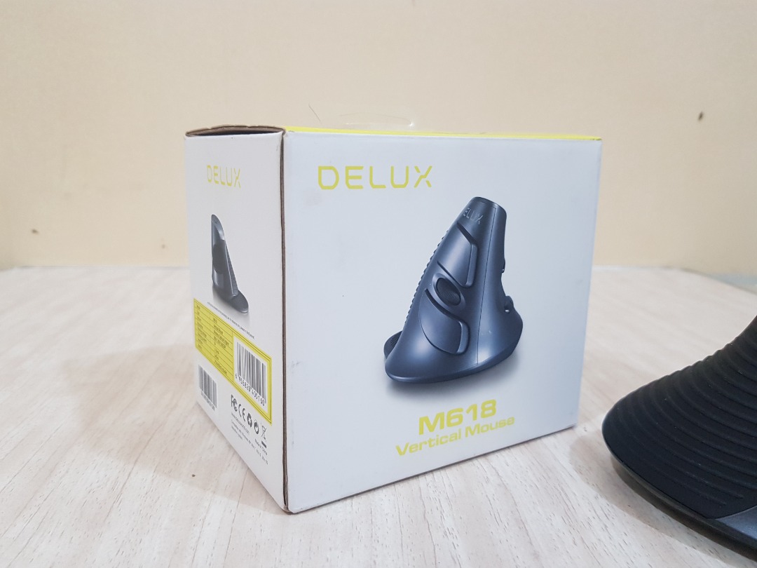 Delux M618 Plus Wireless Ergonomic Vertical Mouse, Computers & Tech ...