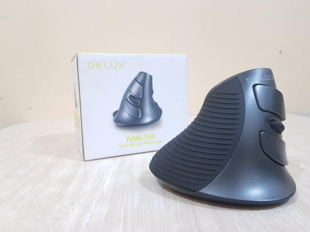 Delux M618 Plus Wireless Ergonomic Vertical Mouse, Computers & Tech ...