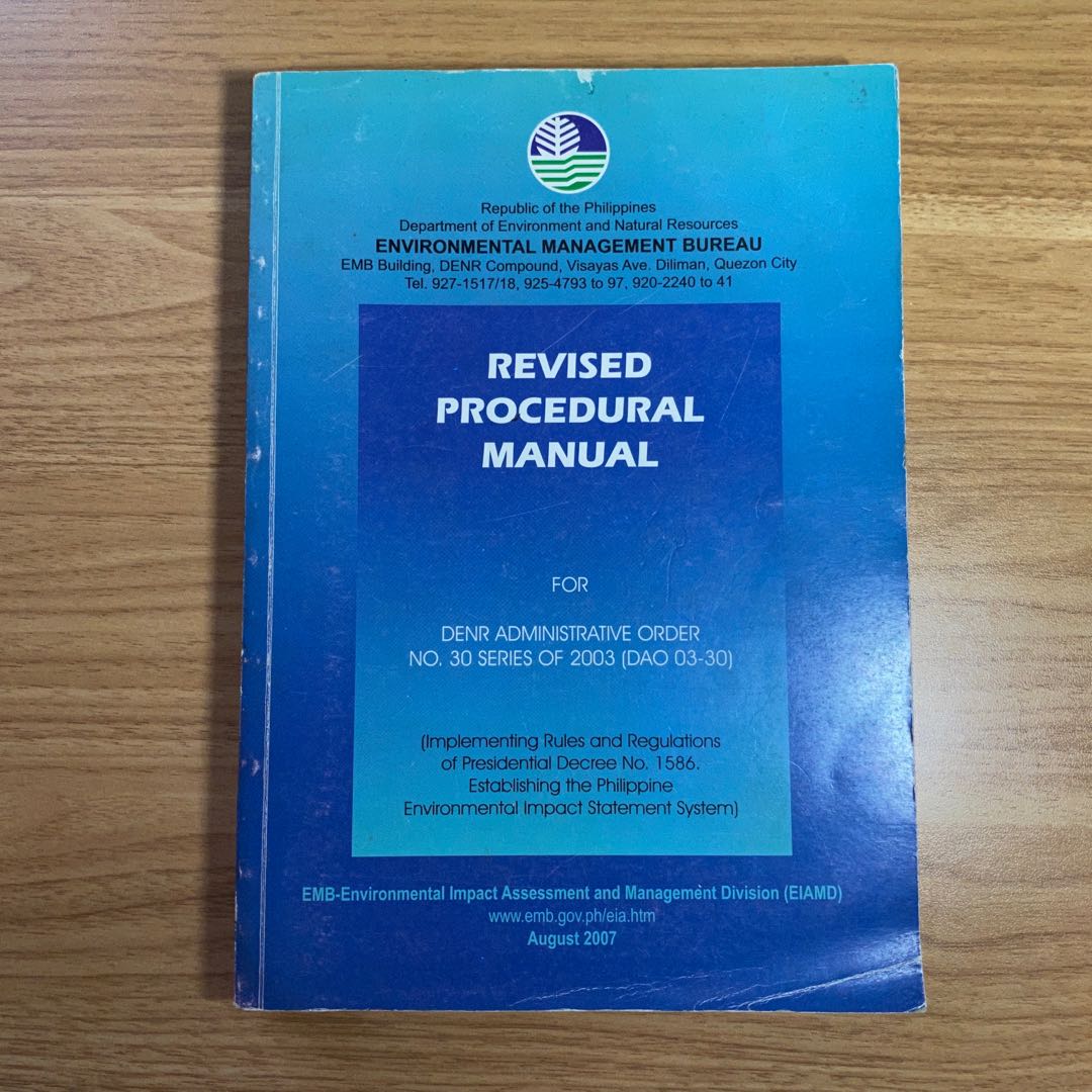 DENR EIS Revised Procedural Manual, Hobbies & Toys, Books & Magazines ...