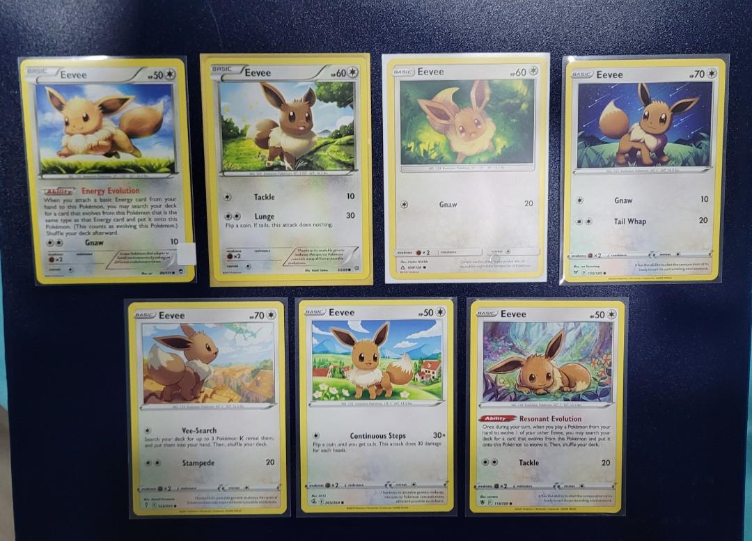 Eevee / Eeveelutions Jap and Eng common/uncommon/rare cards (Includes ...