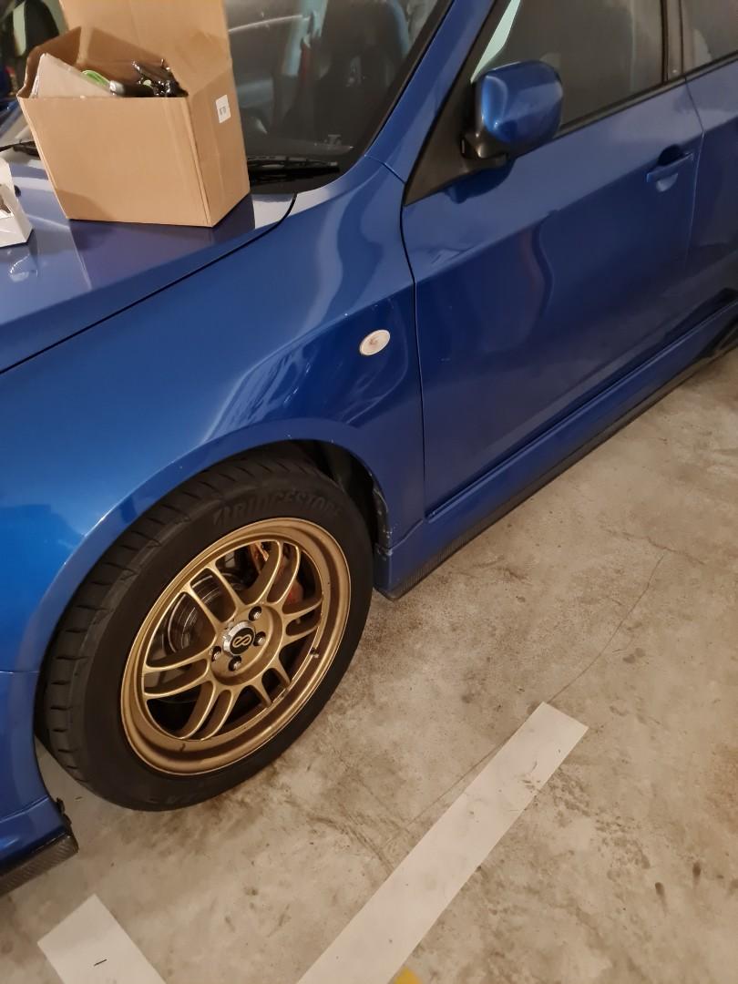 Enkei RPF1 17" 5x100 Swap, Car Accessories, Tyres & Rims on Carousell