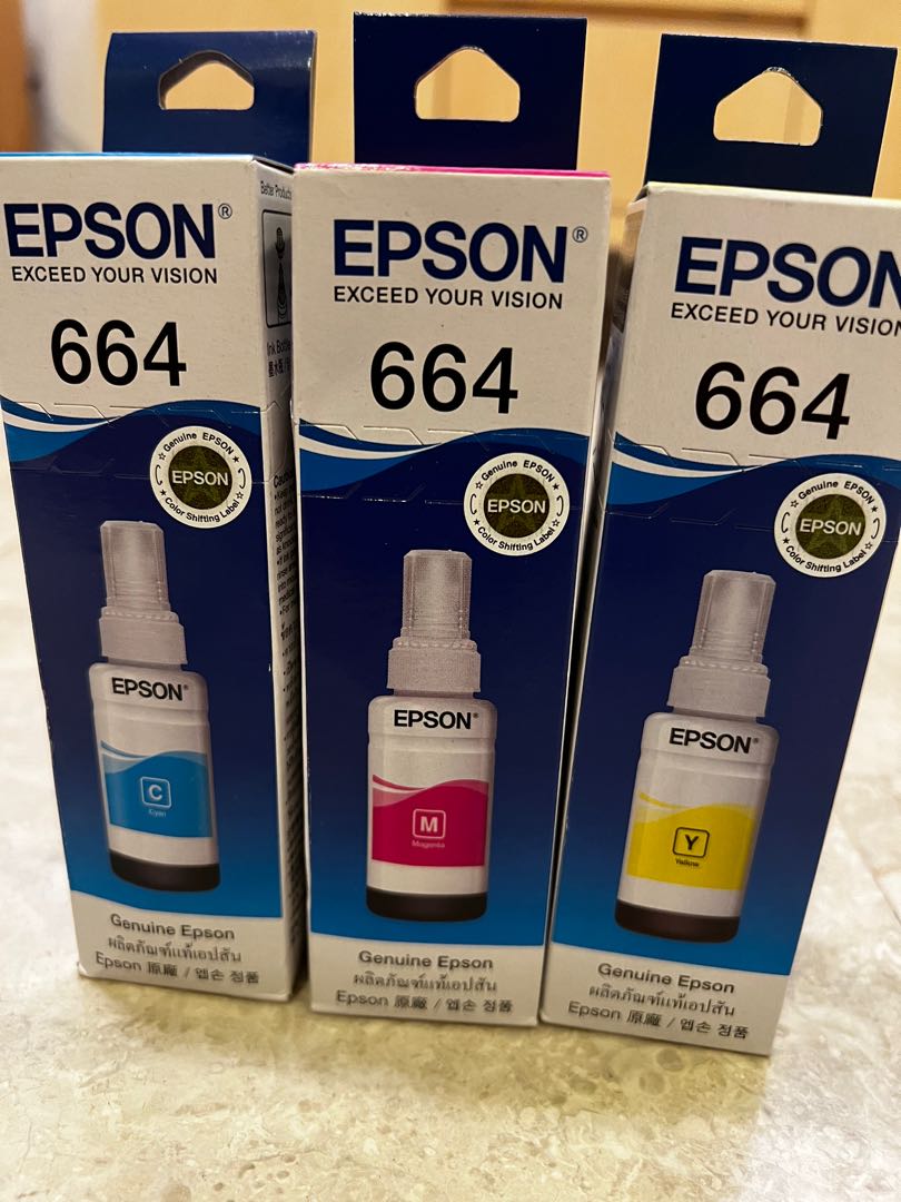 Epson 664 ink, Computers & Tech, Printers, Scanners & Copiers on Carousell
