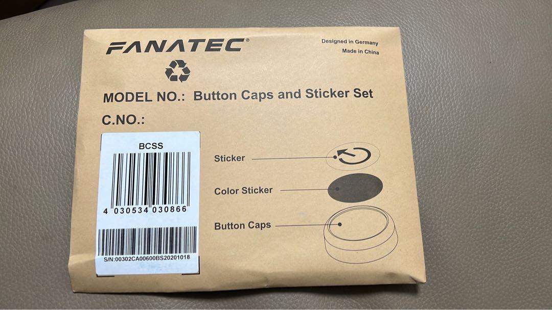 *全新現貨*Fanatec Button Caps and Sticker Set, 電子遊戲, 電子遊戲機, PlayStation ...