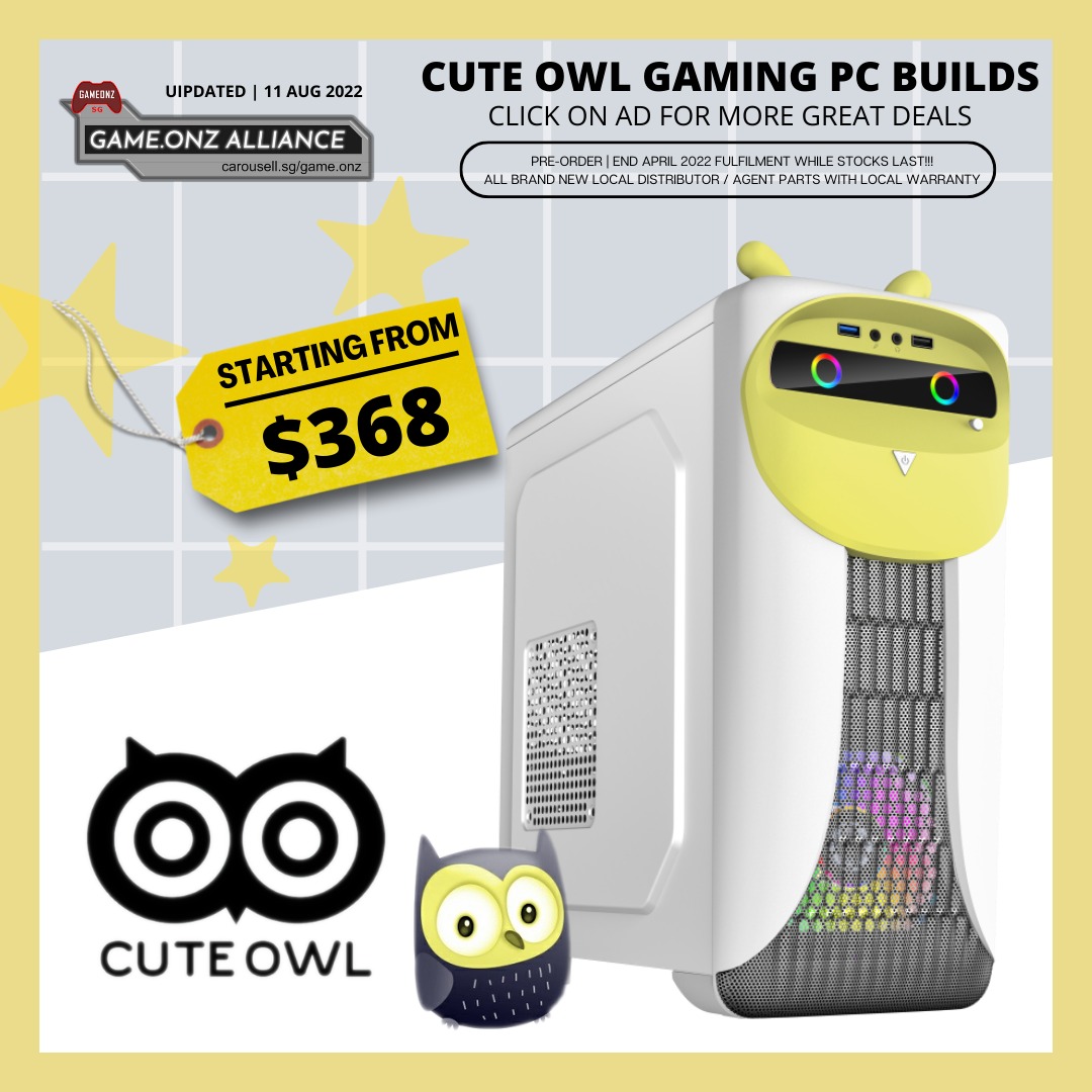 GAMEMAX CUTE OWL | CHEAP BUDGET GAMING PC BUILD CUSTOM DESKTOP RIG ...