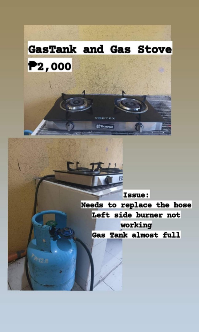 Gas Stove and Gas Tank, TV & Home Appliances, Kitchen Appliances, Other ...