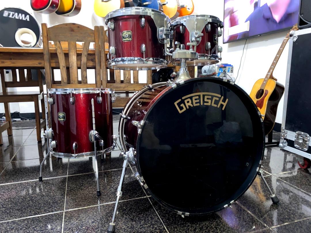 Gretsch Black Hawk 4pc Drum Set Shells, Hobbies & Toys, Music & Media ...