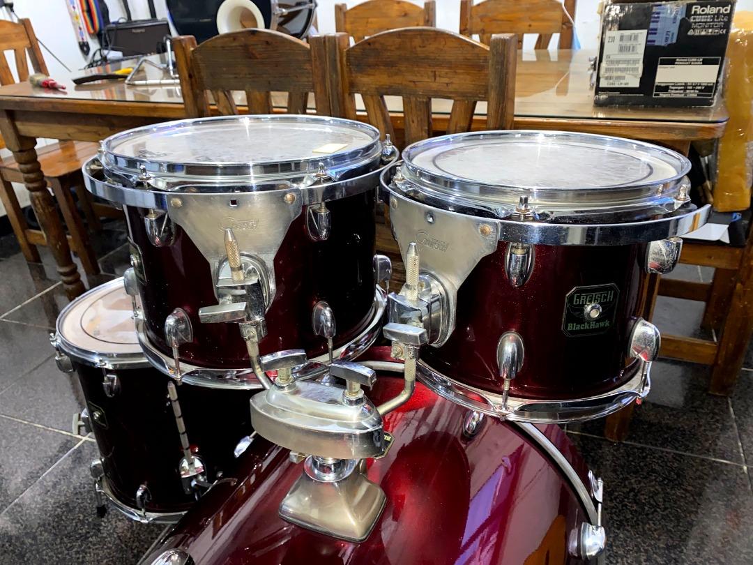 Gretsch Black Hawk 4pc Drum Set Shells, Hobbies & Toys, Music & Media ...