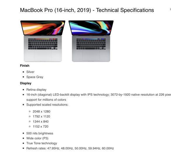 Hard Matte Clear Plastic Case for MacBook Pro 16in (2019), Computers ...