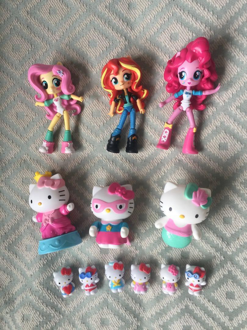 Hello Kitty Figurines My little pony Equestrian girls , Hobbies & Toys ...