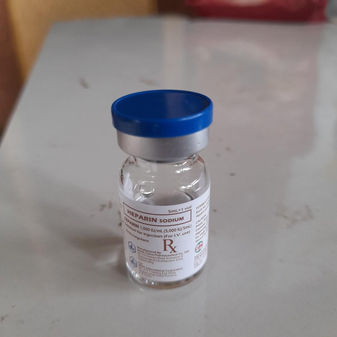 Heparin sodium 5ml/vial, Everything Else, Others on Carousell