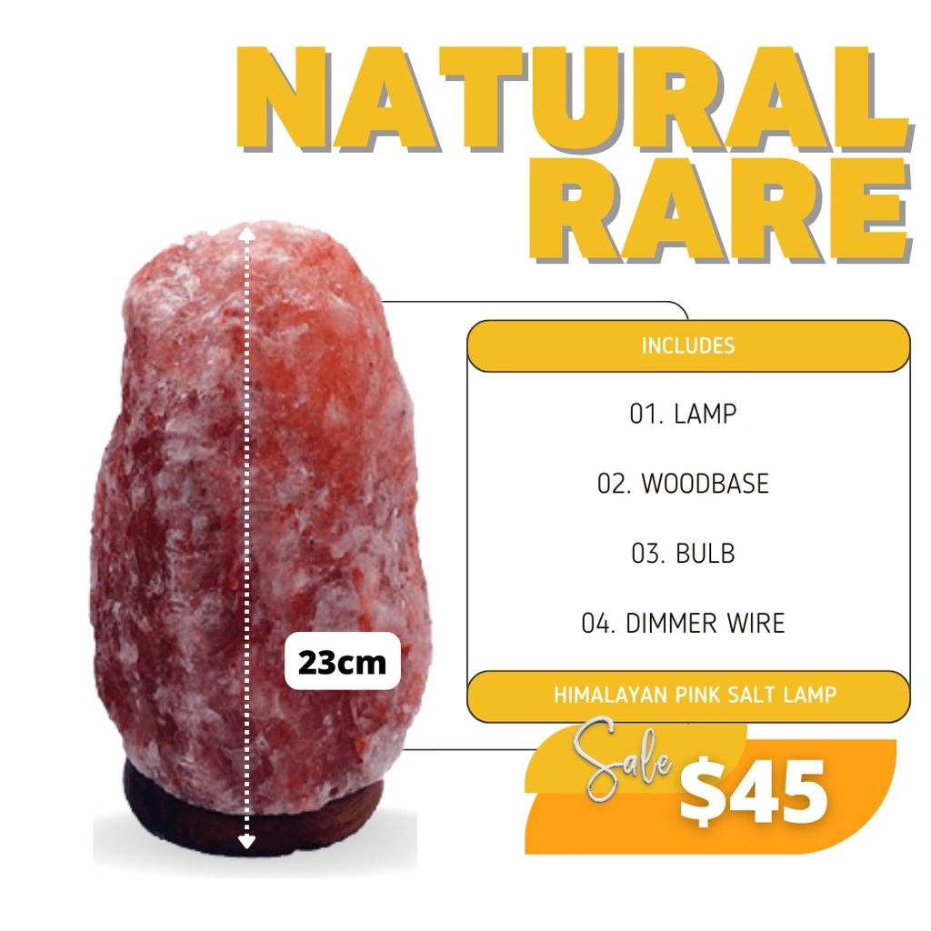 Himalayan Pink Salt Lamp (Rare colors), Furniture & Home Living, Home ...