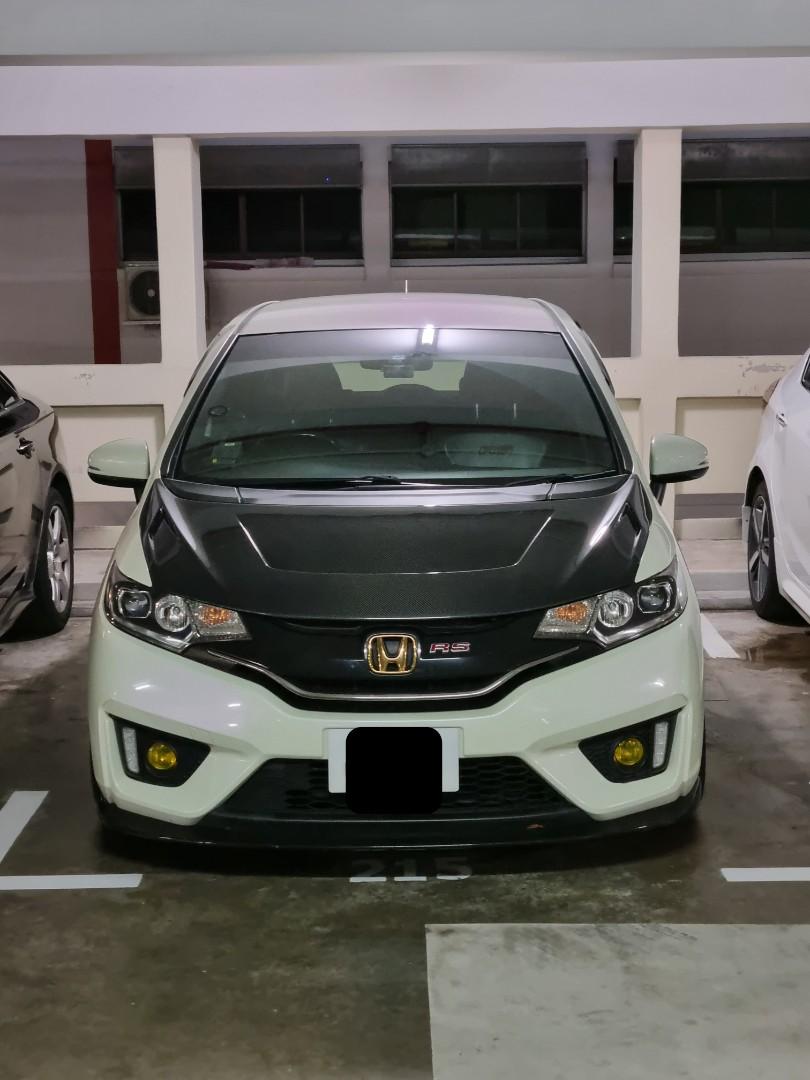 Honda Jazz Gk5 CF Bonnet, Car Accessories, Accessories on Carousell