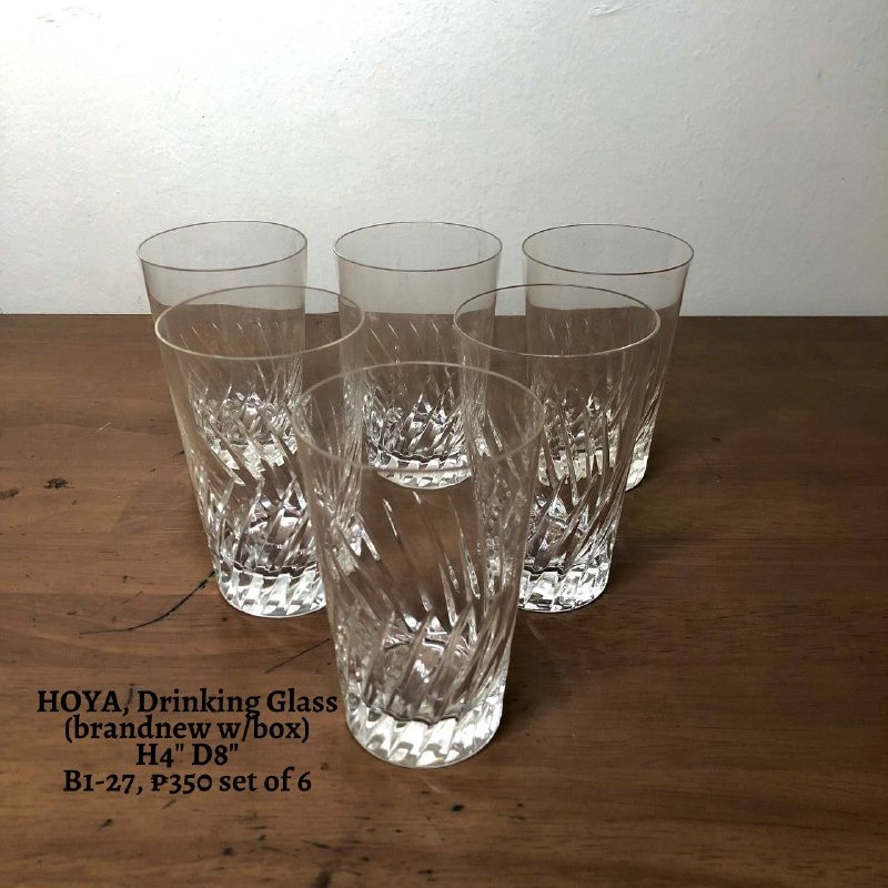 HOYA Drinking Glass, Furniture & Home Living, Kitchenware & Tableware ...
