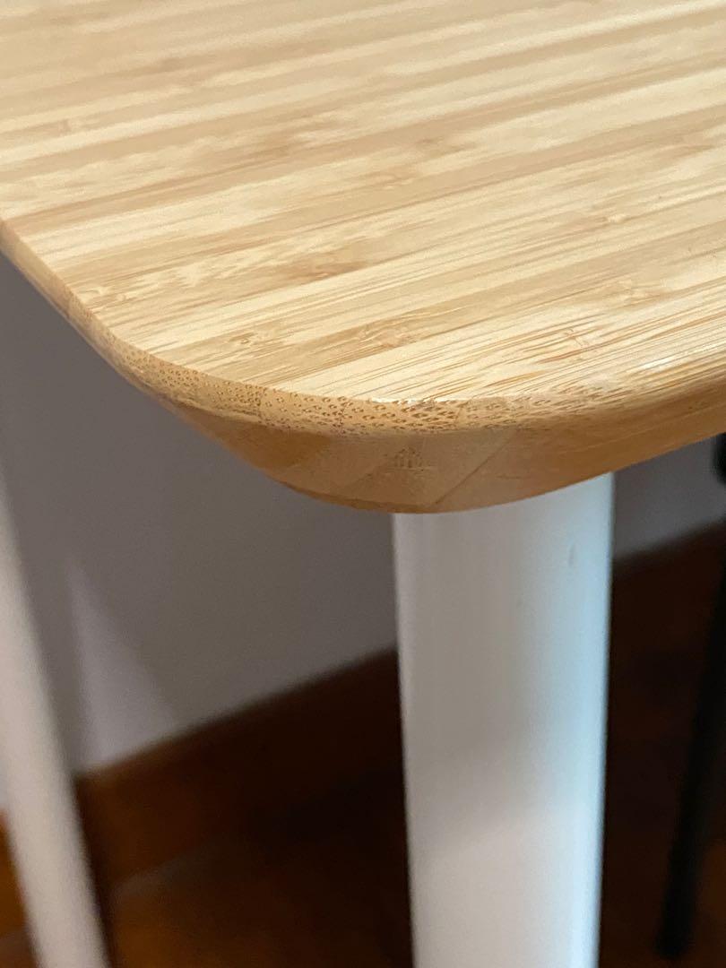 IKEA ANFALLARE table study dining ADILS legs 140cm x 65cm, Furniture ...