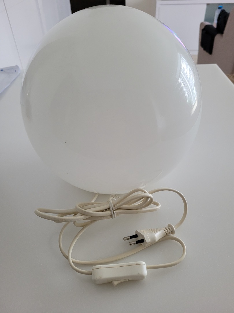IKEA Glass Ball Table Lamp, Furniture & Home Living, Lighting & Fans ...