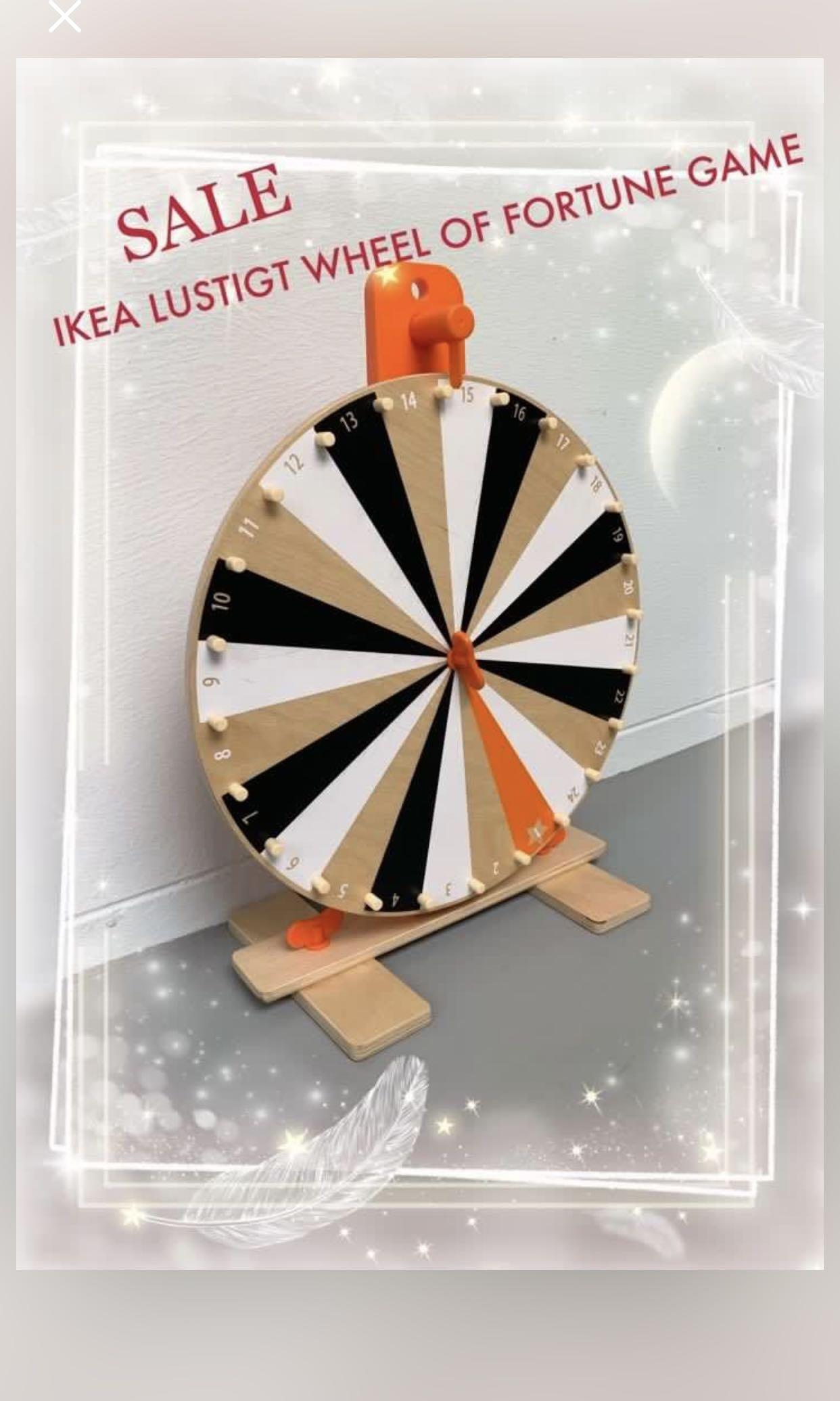 IKEA LUSTIGT Wheel of Fortune Game, Hobbies & Toys, Toys & Games on ...