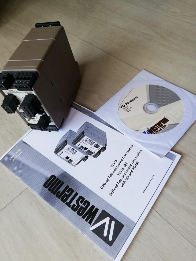 Industrial PSTN and Leased Line Modem (Westermo TD-36 485), Computers ...