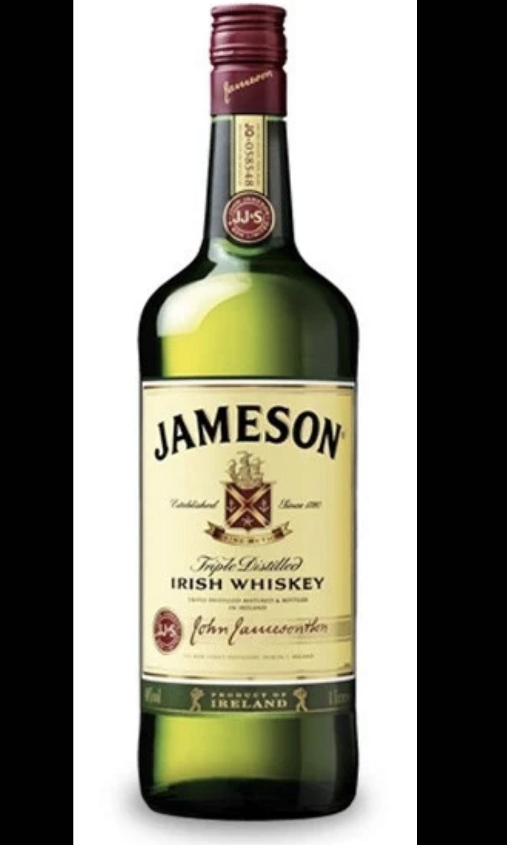 Jameson 1 liter- Rare Irish whiskey for collection & consumption, Food ...