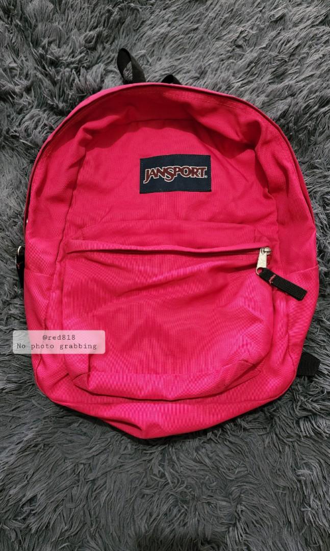 Jansport bag (hot pink), Women's Fashion, Bags & Wallets, Backpacks on ...