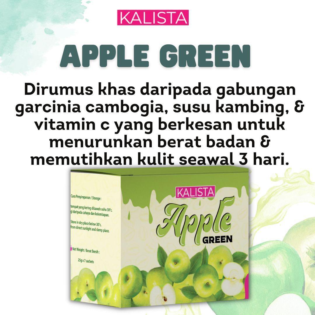 KALISTA Apple Green, Health & Nutrition, Health Supplements, Vitamins & Supplements on Carousell
