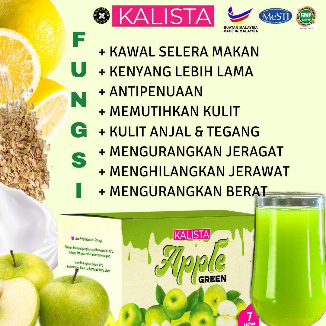KALISTA Apple Green, Health & Nutrition, Health Supplements, Vitamins & Supplements on Carousell