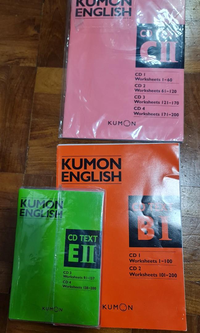 Kumon english B1 to G1 worksheets, Hobbies & Toys, Books & Magazines ...