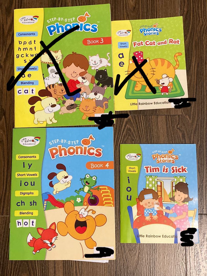 Little Rainbow Step-by-step Phonics book 4 / Phonics stories, 興趣及遊戲, 書本 ...
