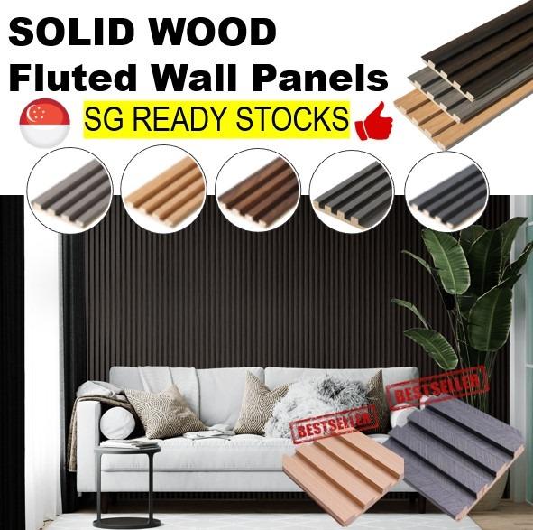 Luxurious Solid Wood Fluted Panels (READY STOCKS), Furniture & Home ...