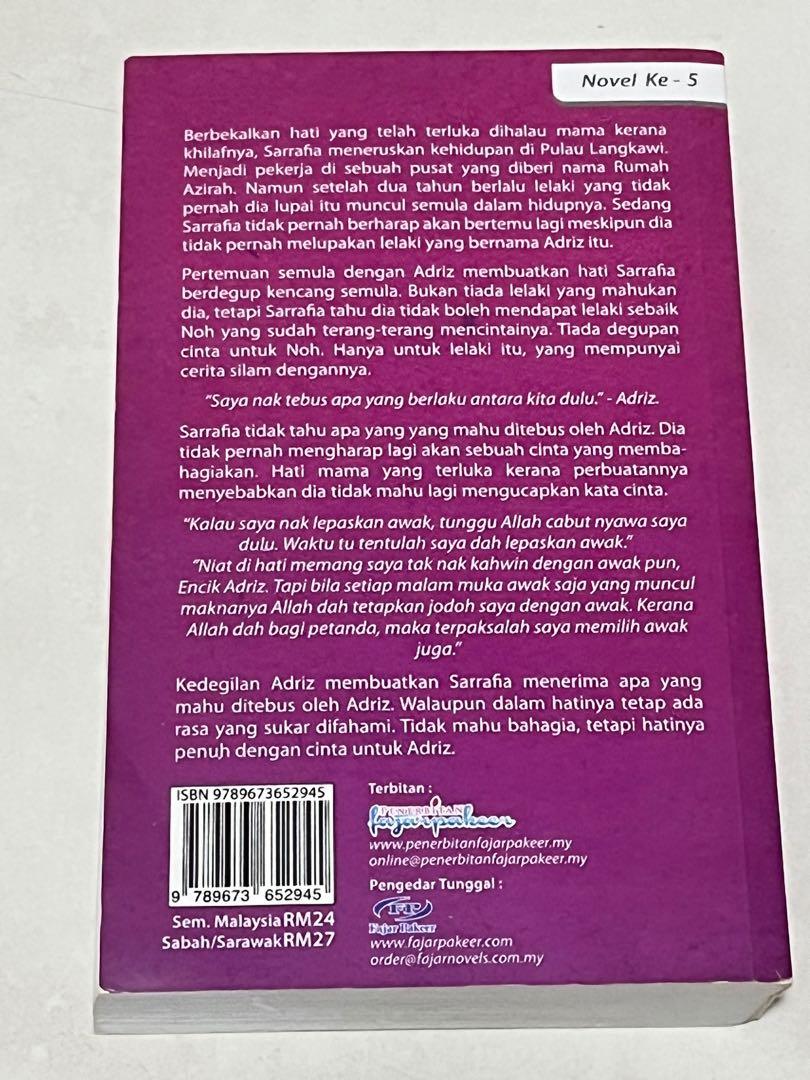 Malay novel, Hobbies & Toys, Books & Magazines, Fiction & Non-Fiction ...