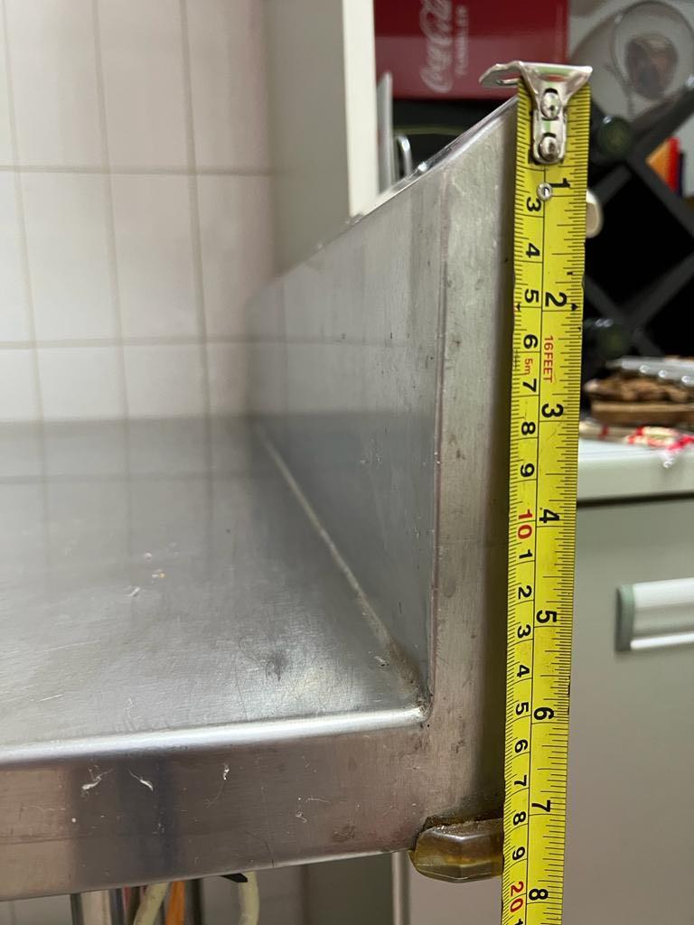 Stainless steel kitchen side table, Furniture & Home Living ...