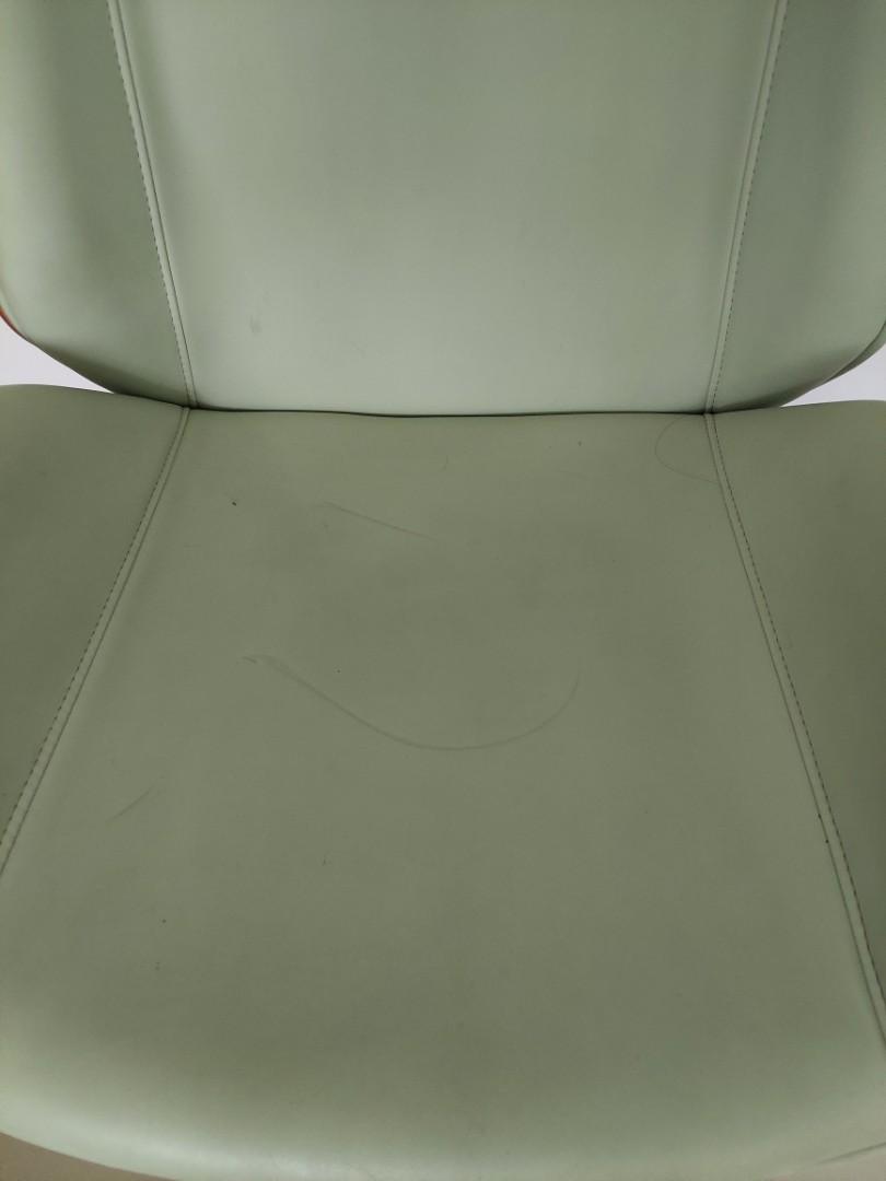 Mint Green Bentwood Office Chair with PU Leather Upholstery, Furniture ...