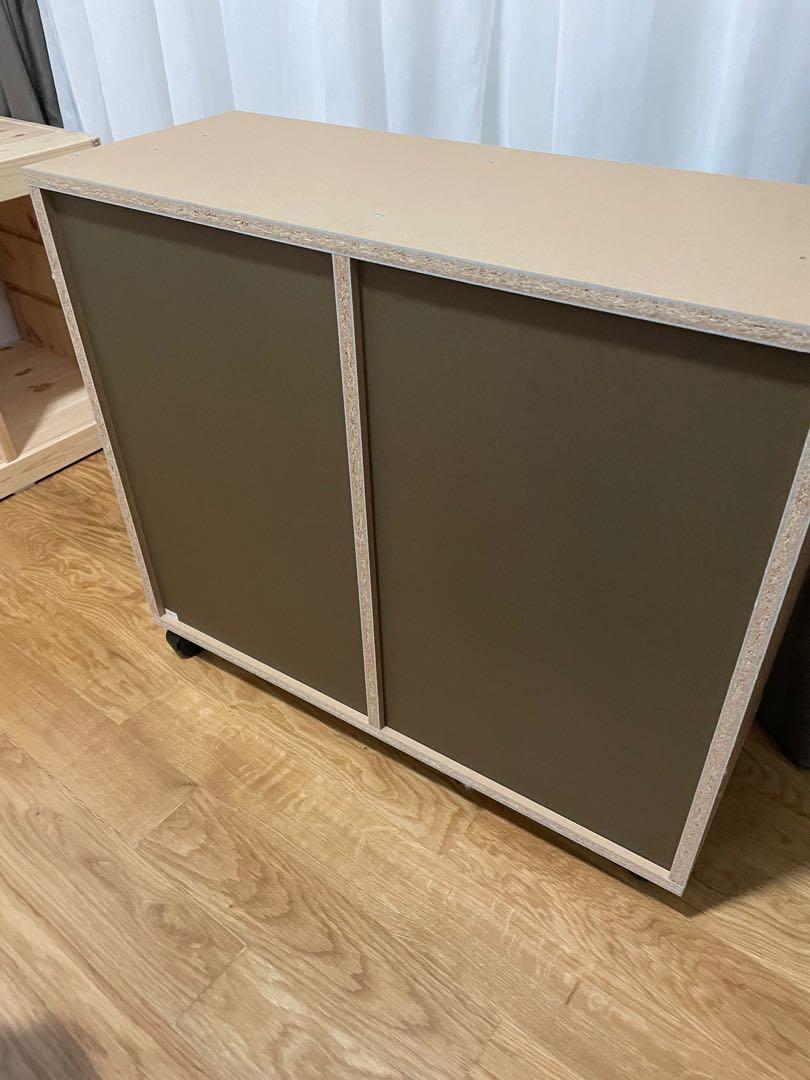 PULP BOARD BOX WITH CASTER, Furniture & Home Living, Furniture, Shelves ...