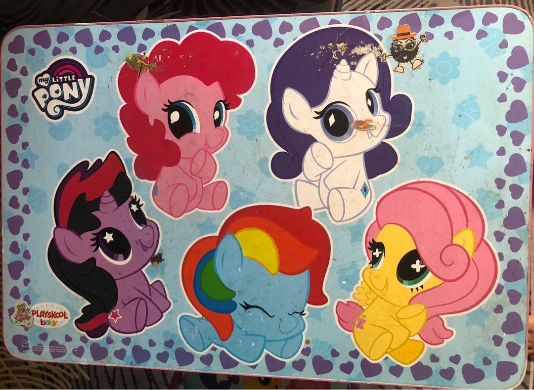 My Little Pony Foldable Table & Chair, Furniture & Home Living ...