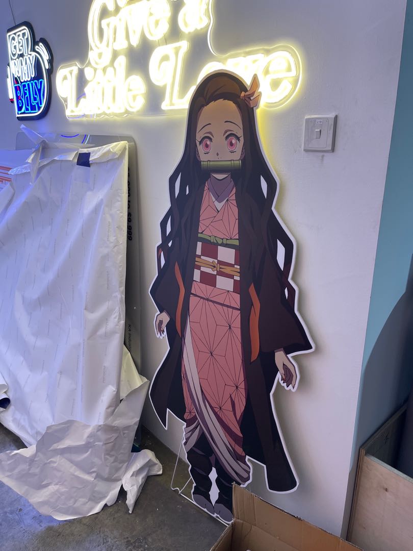 Nezuko cut out 1.6m, Hobbies & Toys, Memorabilia & Collectibles, Fan ...