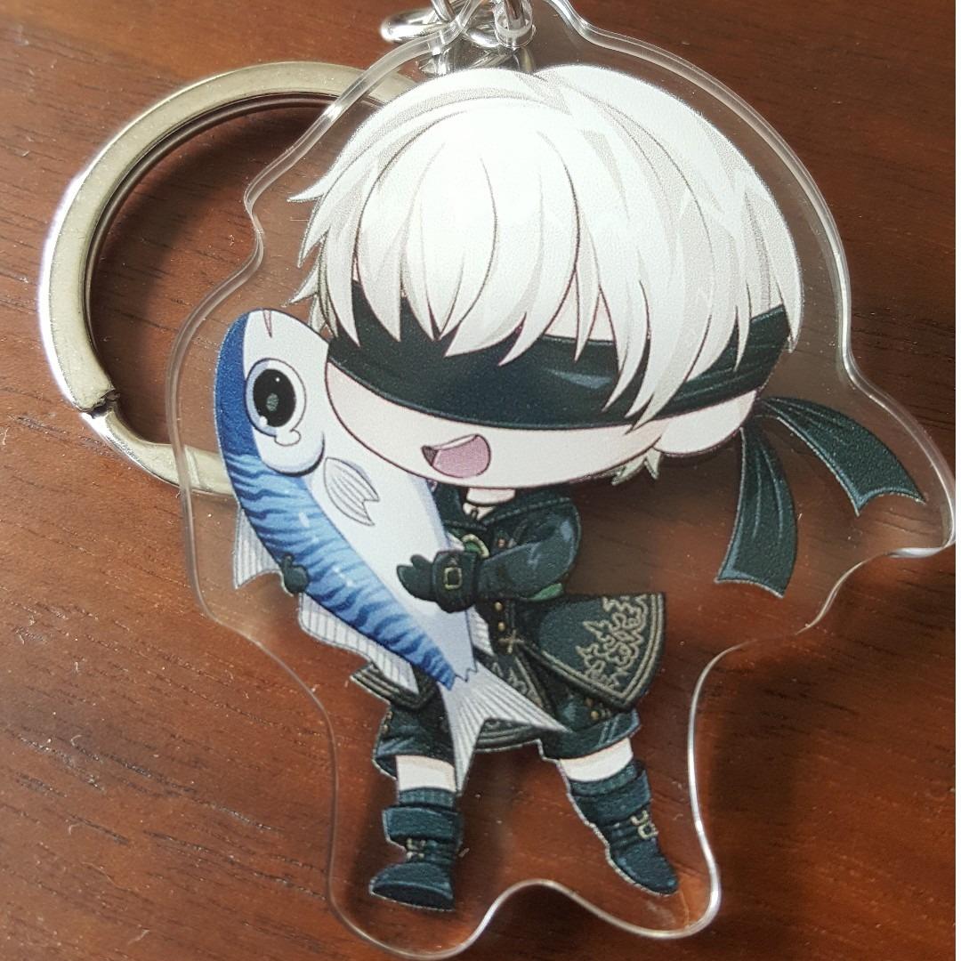 NieR: Automata 2B 9S Emil charms keychain | Aji wo Kutta, Hobbies ...