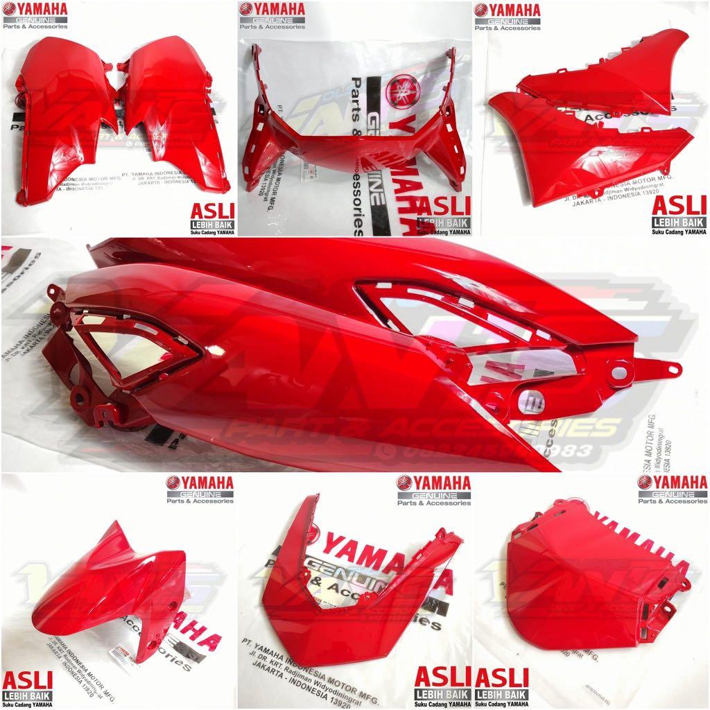 Nmax v2 red glossy 2022 Coverset, Motorcycles, Motorcycle Accessories ...