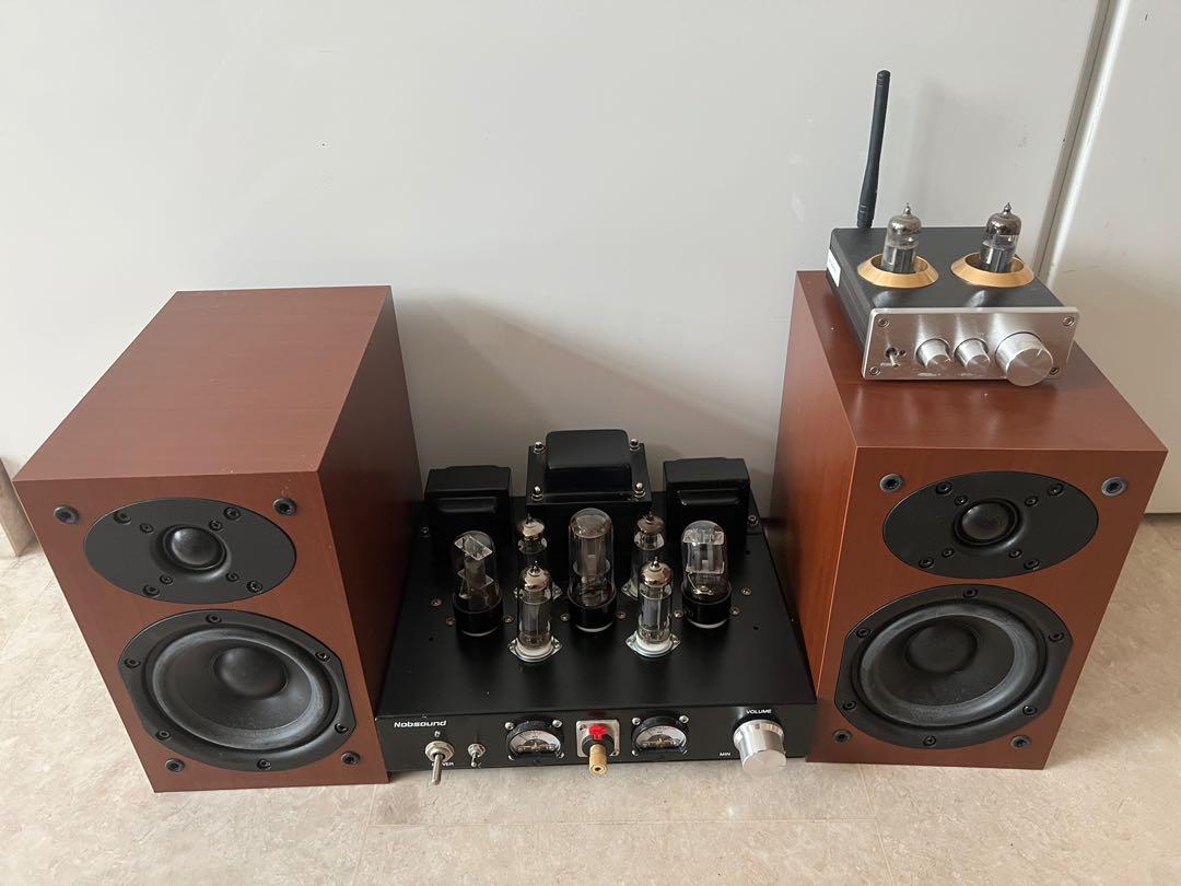 Nobsound tube amplifier + preamplifier + Denon speakers, Audio ...