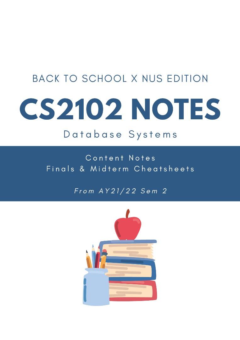 [IS3150, BSP2701, FIN2704, CS2102, CS2107, DBA4711] NUS Computing and ...