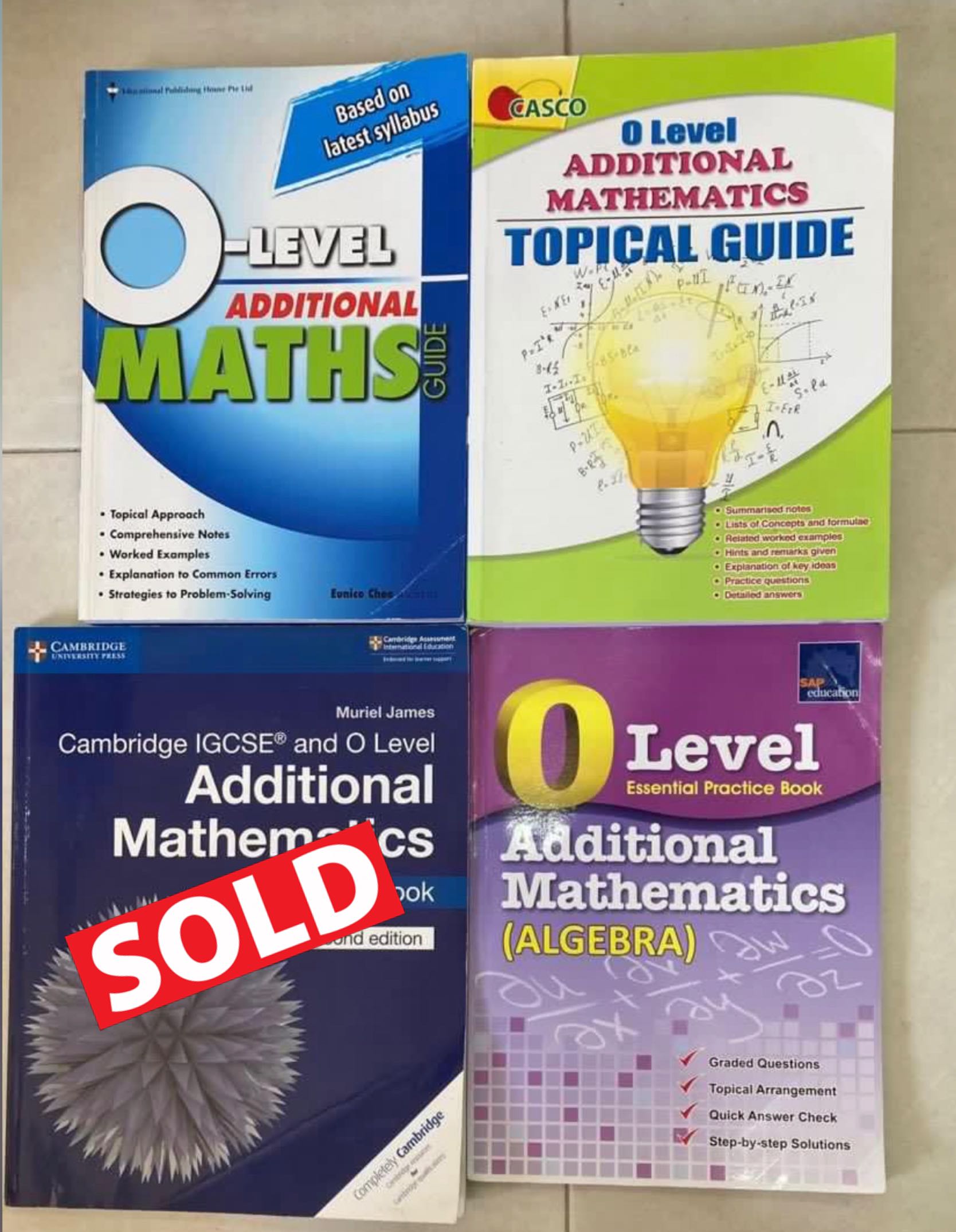 IGCSE/ O-Level Additional Mathematics Practice Books, Hobbies & Toys, Books & Magazines ...