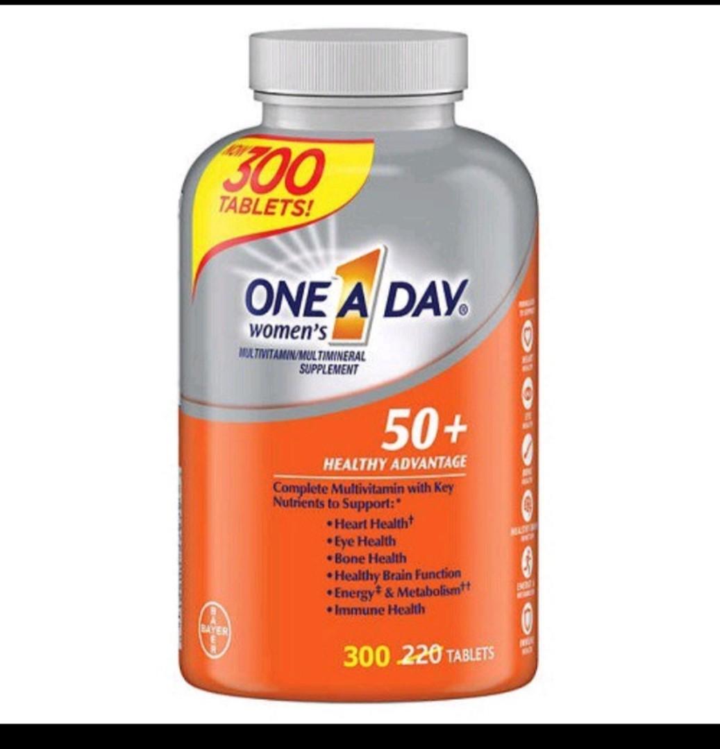 One A Day, Women's 50+, Complete Multivitamin, 300 tablets, Health ...