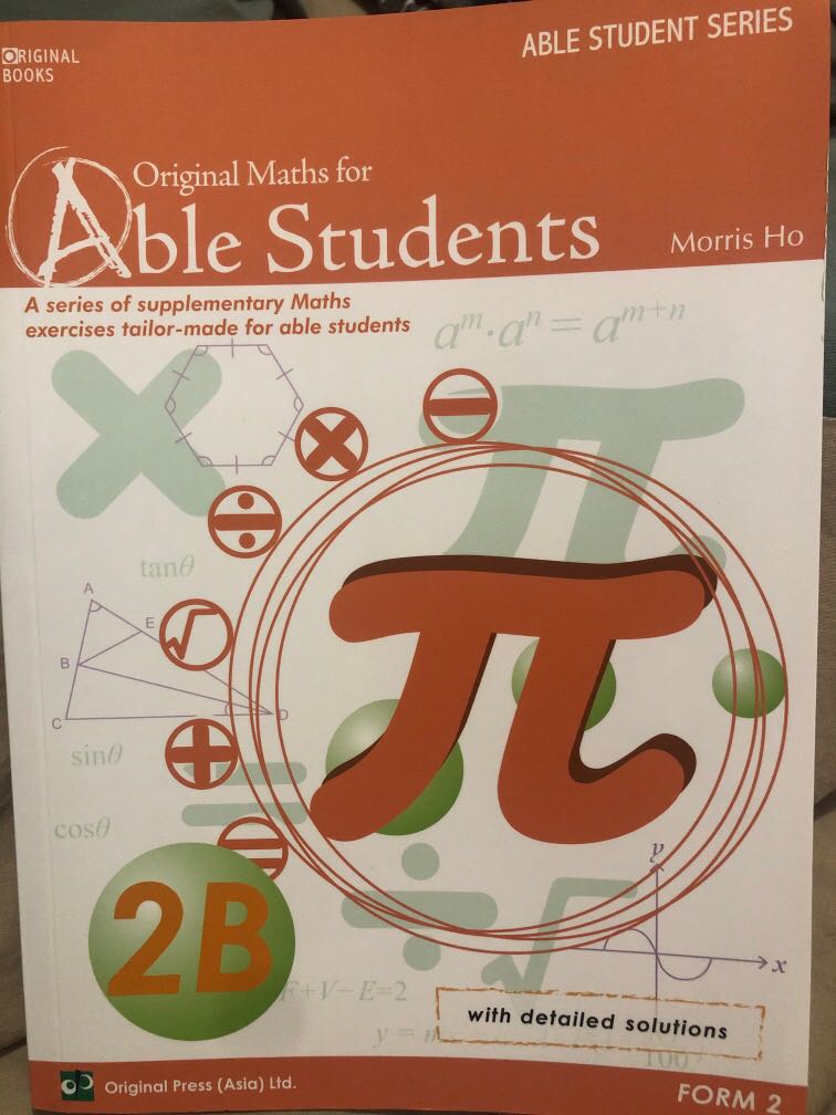 Original maths for able students 2B, 興趣及遊戲, 書本 & 文具, 書本及雜誌 - 補充練習 - Carousell