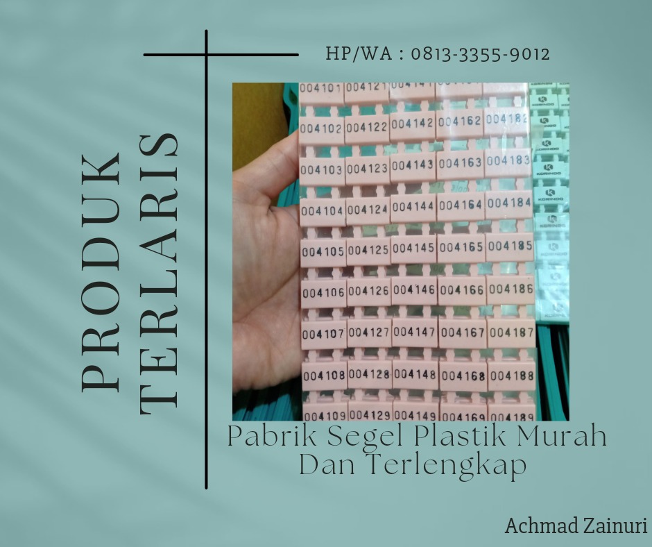 Pabrik Segel Meter PLN/PDAM Terbaik Di Surabaya, HP/WA : 0813-3355-9012 ...