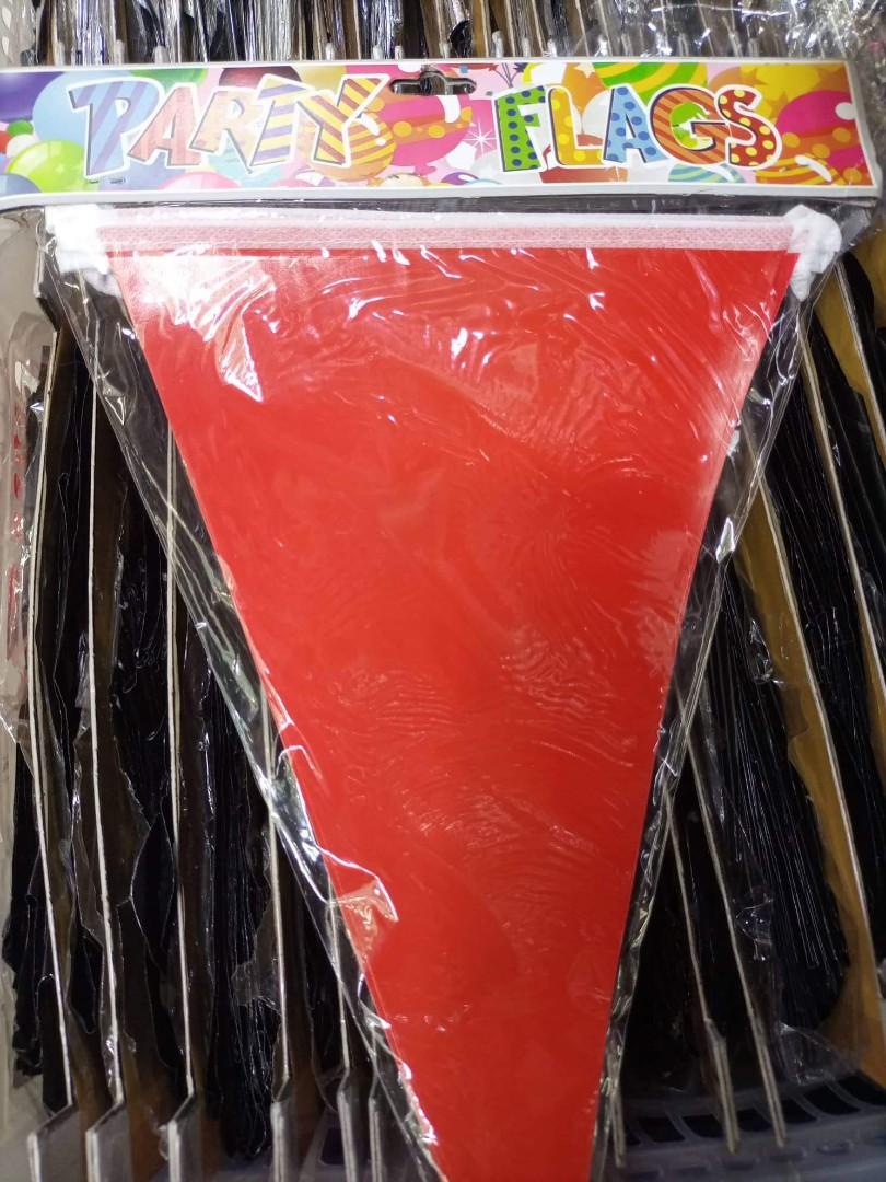 PLain Banderitas 3meters (10flags), Hobbies & Toys, Stationary & Craft ...