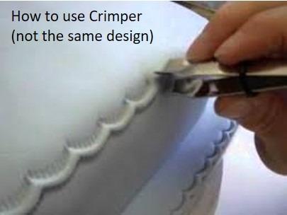 Decorate Fondant Covered cakes with nice borders with PME Crimper Heart ...