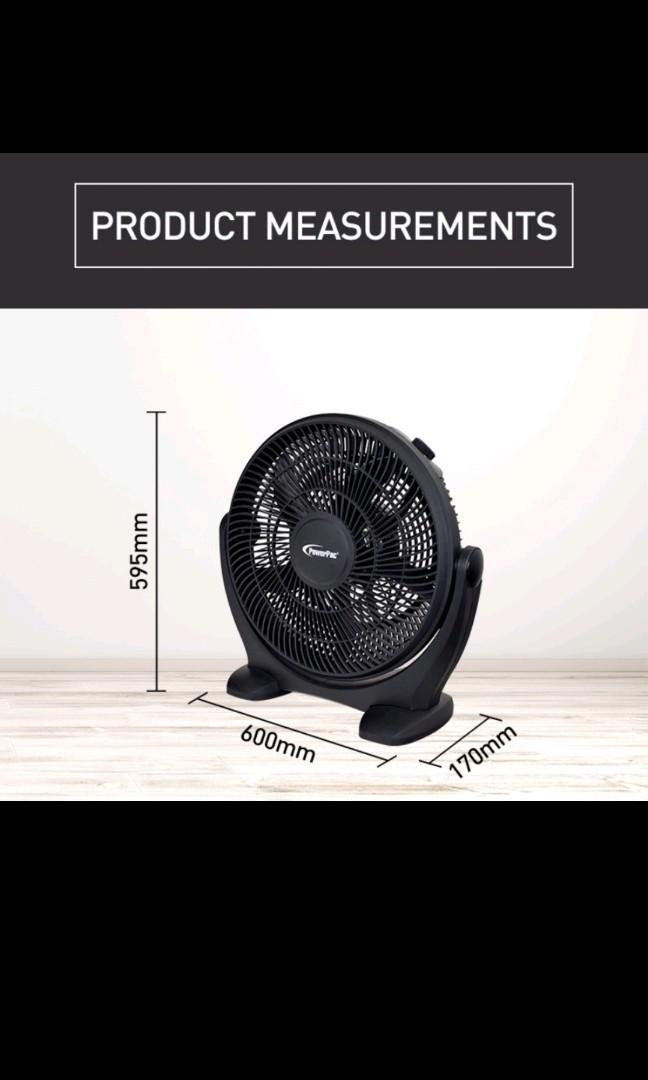 Powerpac 20" big velocity table fan, Furniture & Home Living, Lighting ...